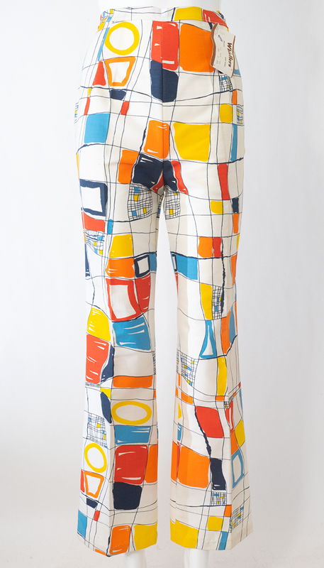 1960s-70s Psychedelic Print Pants: Ballyhoovintage.com
