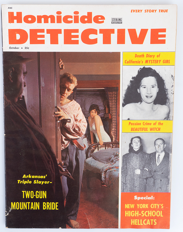 Homicide Detective Oct 1955 True Crime: Ballyhoovintage.com