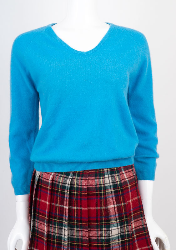 1960s Robins Egg Blue Lambswool Pullover Sweater: Ballyhoovintage.com