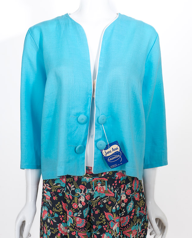 Robin's Egg Blue 50s Spring Jacket: Ballyhoovintage.com