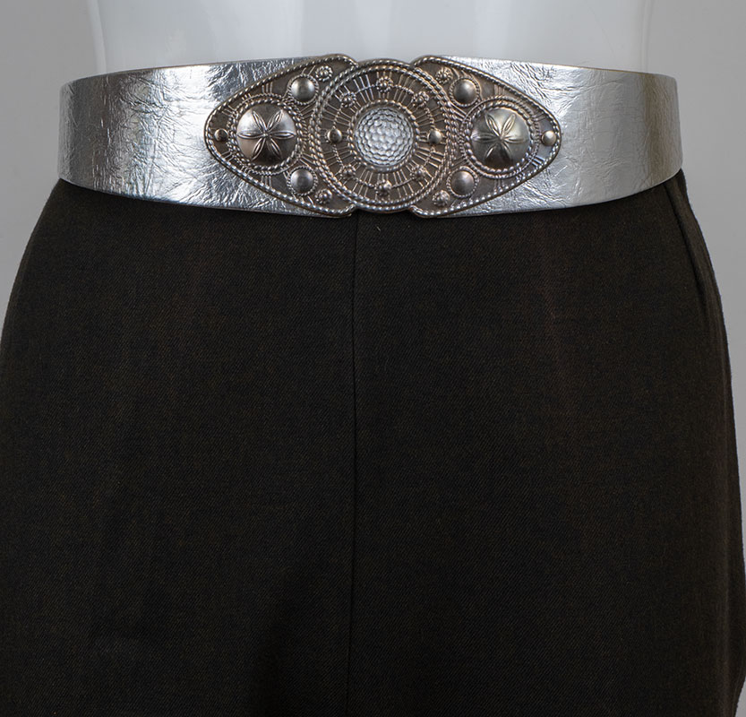 Vintage Silver Belt with Sundial and Sand Dollar Medallion ...