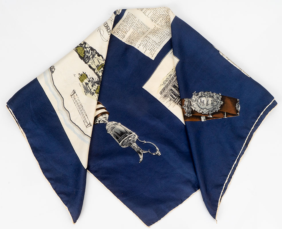 Vintage 1950s St Andrews Golf Scarf: Ballyhoovintage.com
