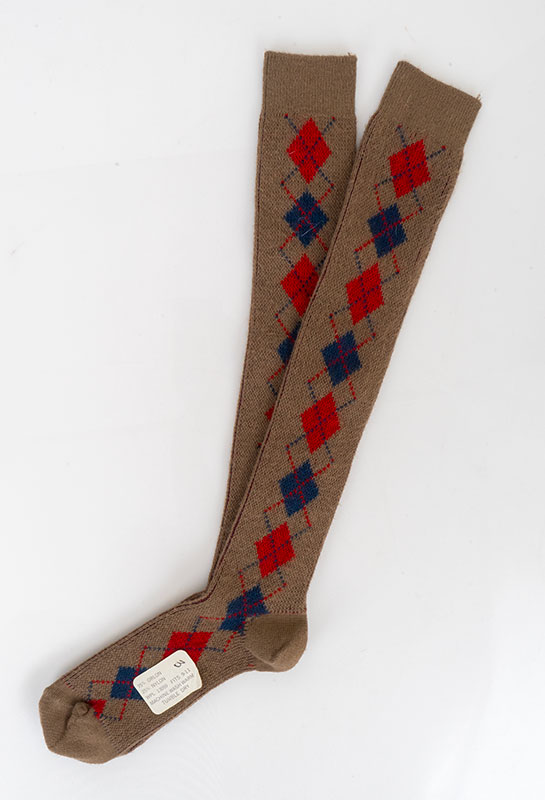 1970s Argyle Knee High Socks: Ballyhoovintage.com