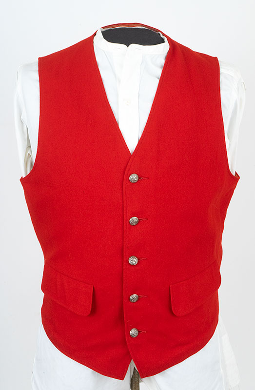 1970s Pendelton Red Wool Vest: Ballyhoovintage.com