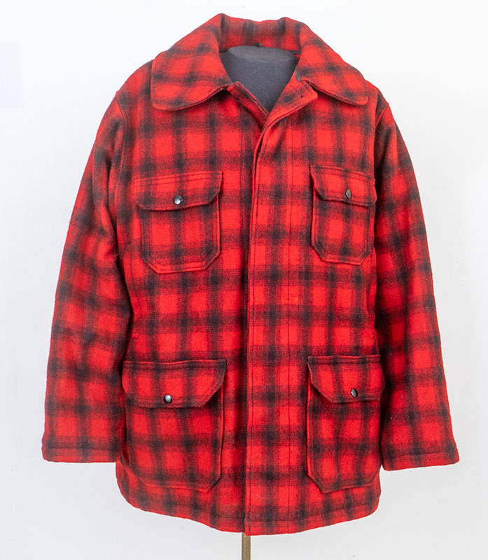 1960s Woolrich Shadow Plaid Hunting Coat: Ballyhoovintage.com