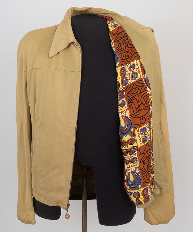 Wild 1950s Gabardine Tiki Ricky Jacket: Ballyhoovintage.com