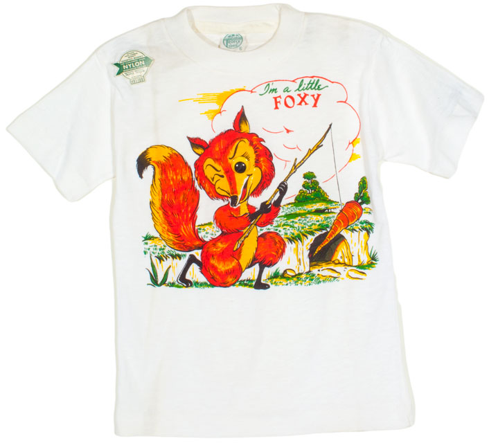 Googly Eyed I'm a Little Foxy Tee: Ballyhoovintage.com