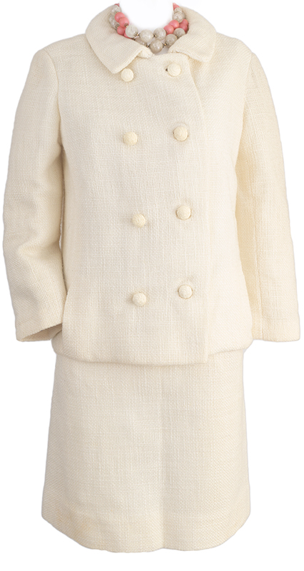 60's Jackie O Box Suit: Ballyhoovintage.com